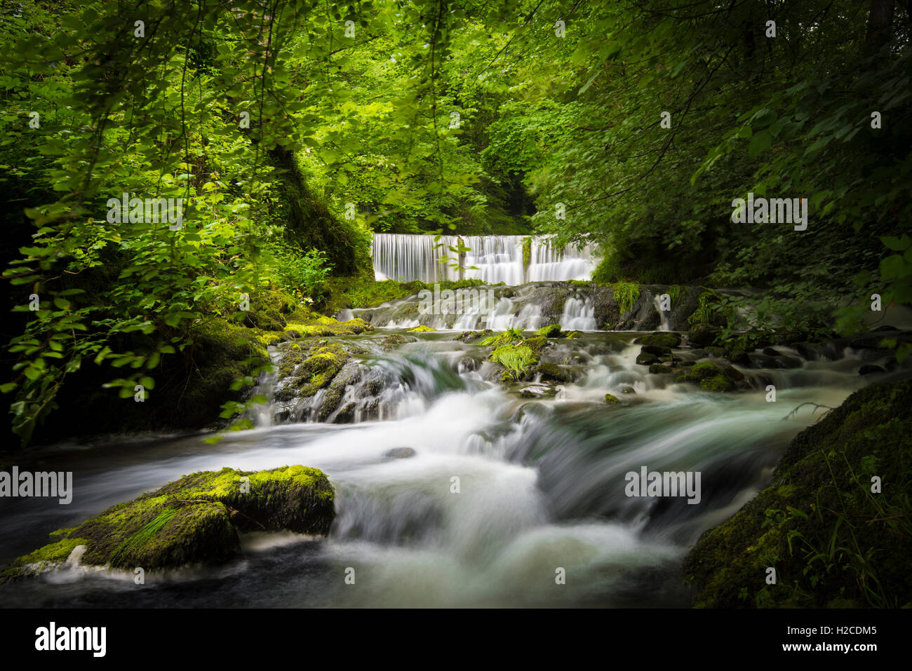 This is the lower Stock Ghyll falls in Ambleside Stock Photo - Alamy