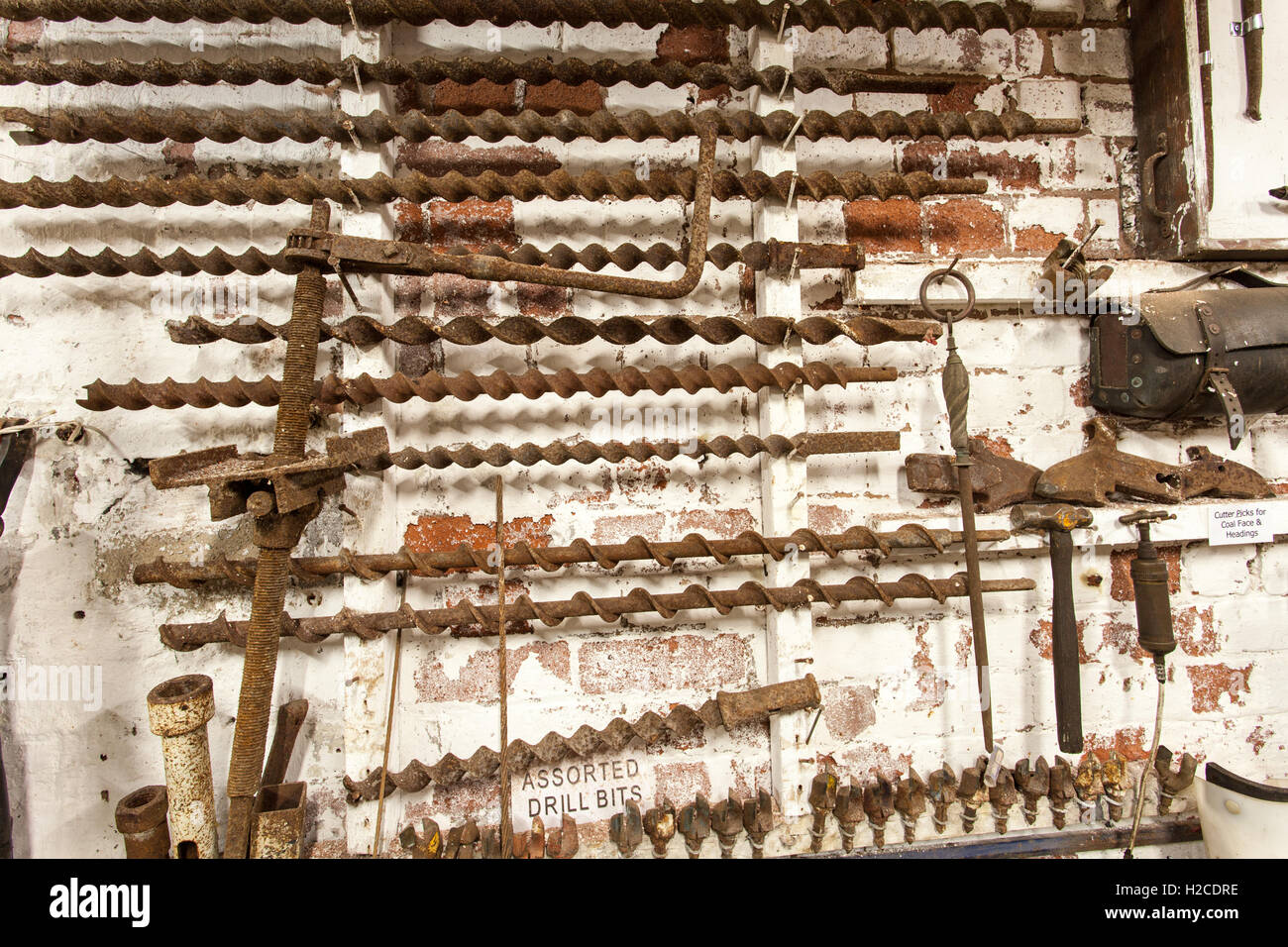 Pleasley Pit is a preserved coal mine winding house in Derbyshire, UK ...