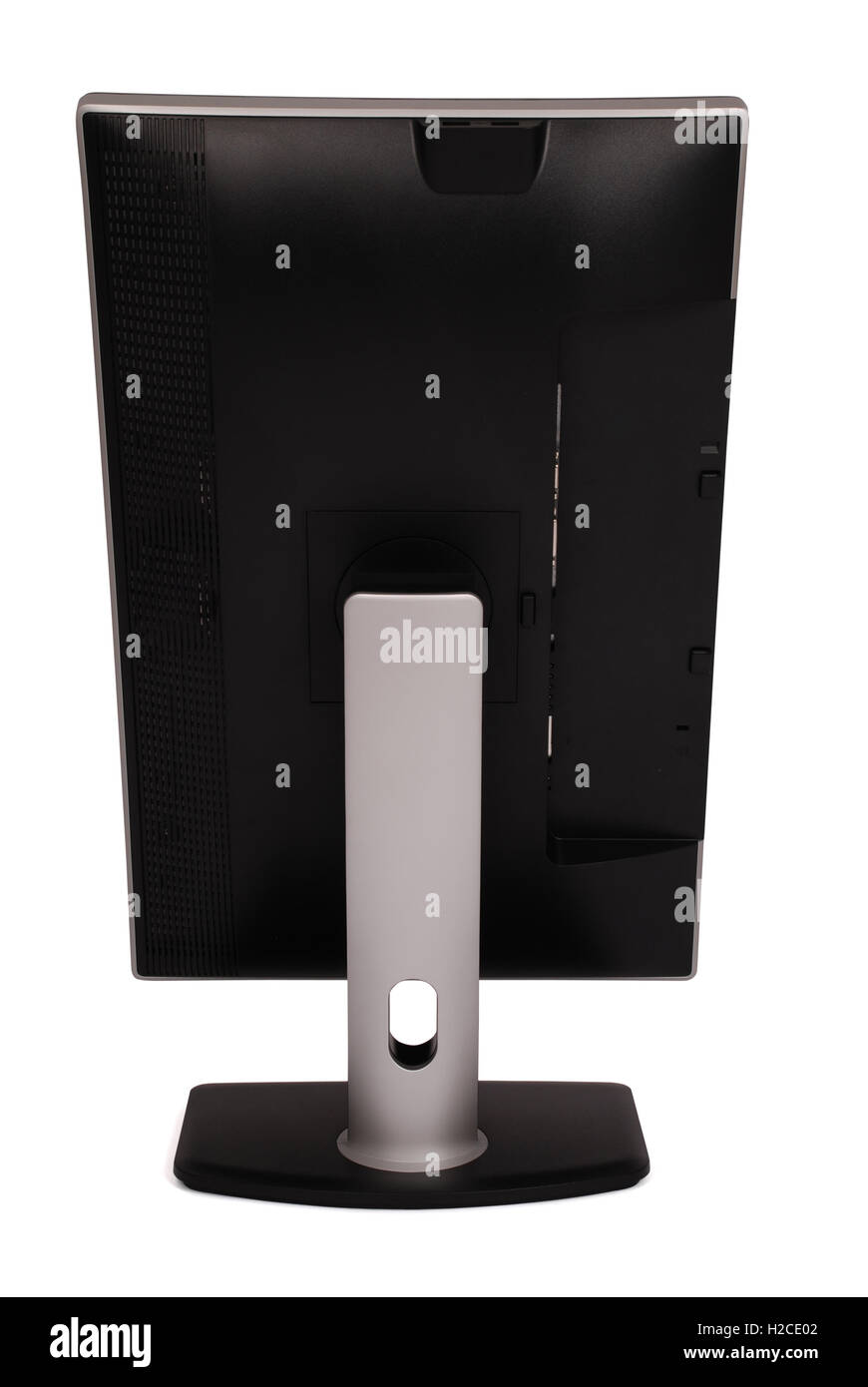 Black PC monitor white background with soft shadow (Clipping path Stock ...