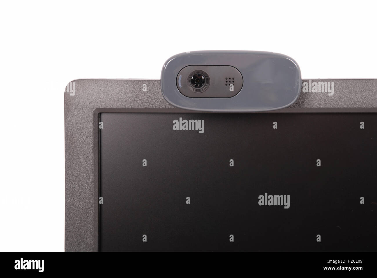 Web camera isolated on white background with soft shadow. Close-up ...