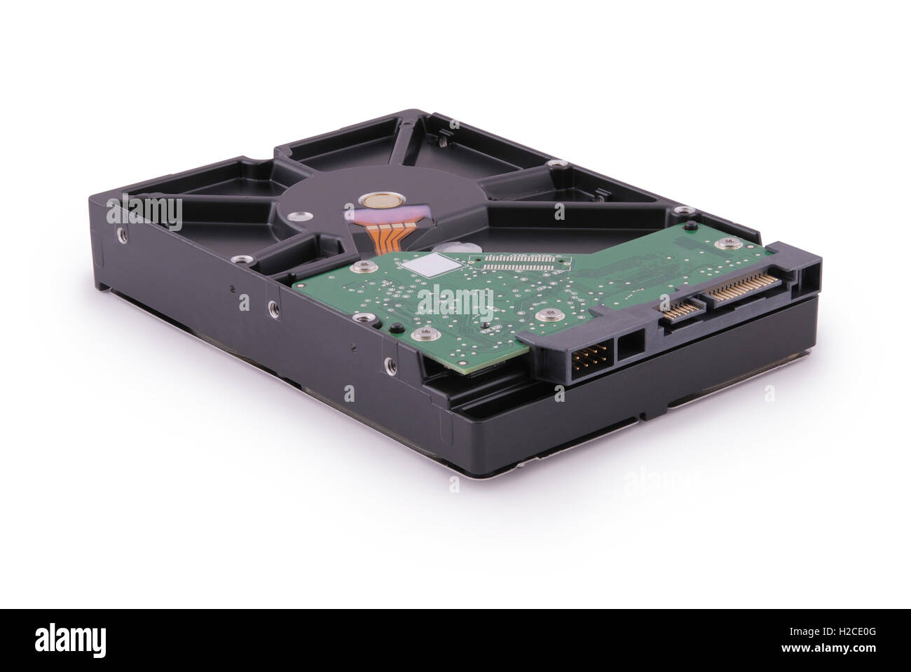 Computer hard disk isolated on white background. Clipping path inside Stock Photo - Alamy