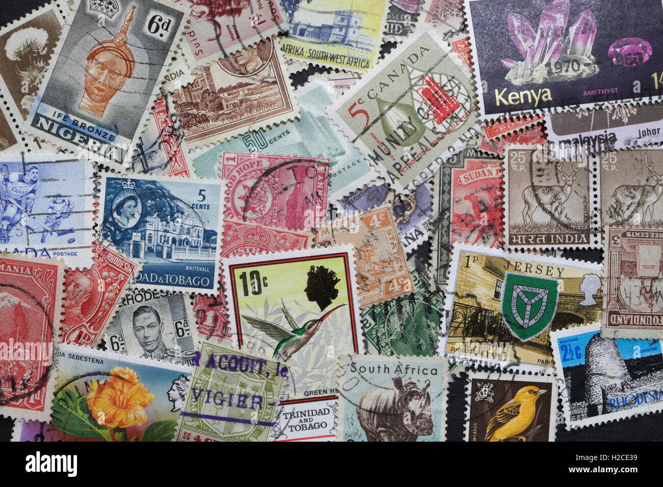 Commonwealth British Empire Postage Stamps, stamp collecting hobby ...