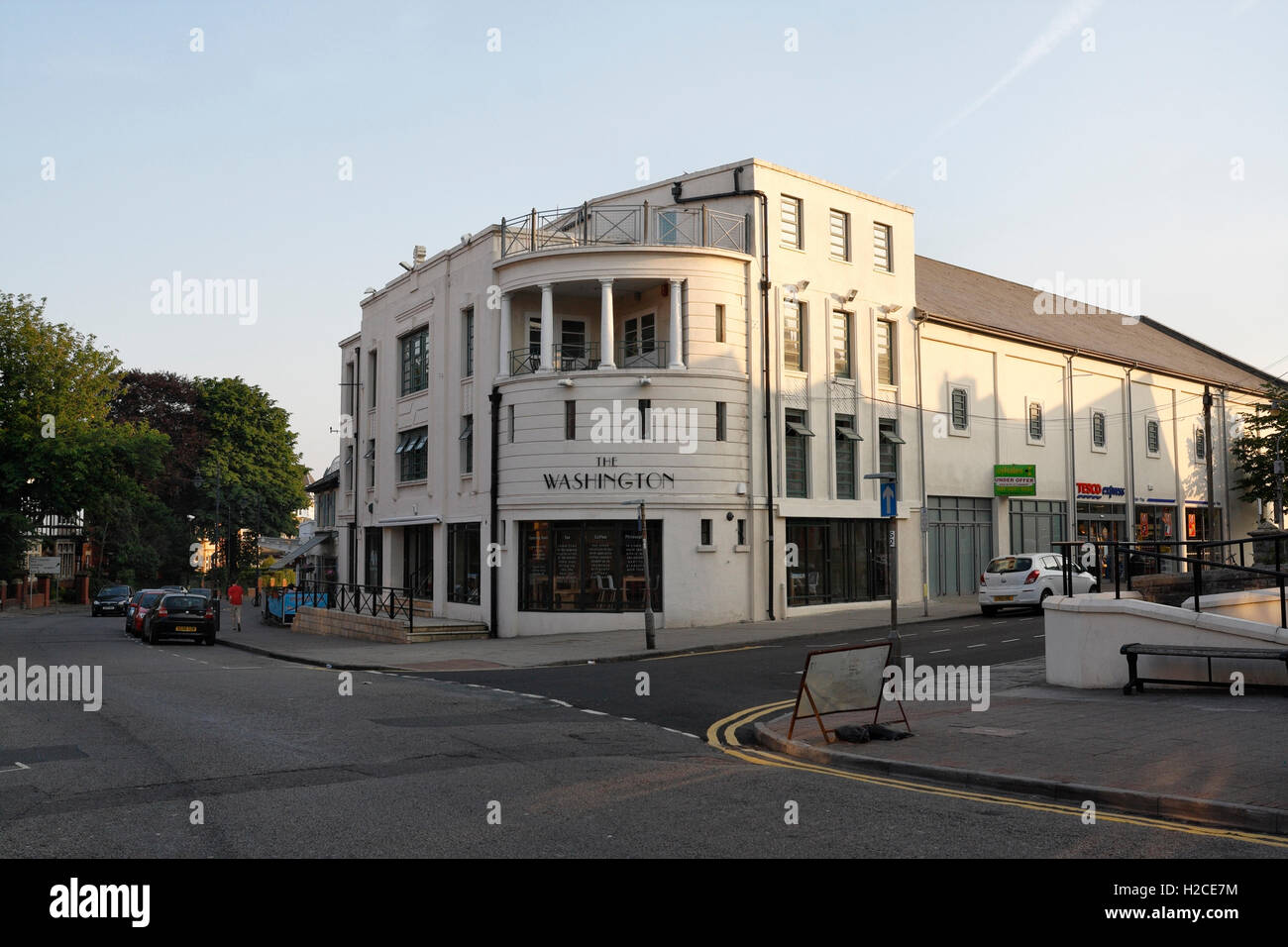 The Washington Gallery in Penarth, Art deco building in Wales UK Stock ...