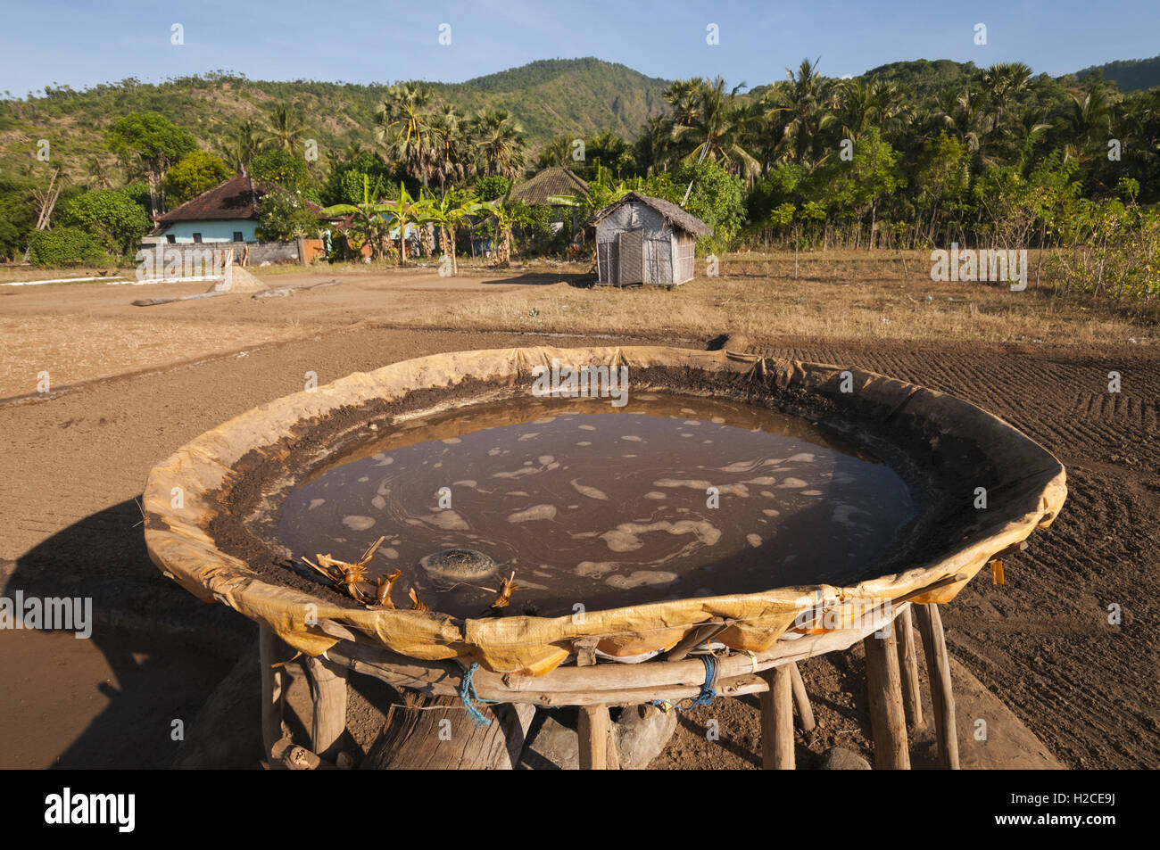Indonesia, Bali, Amed coast, salt works Stock Photo - Alamy