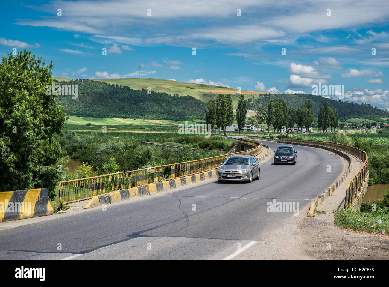 Road in Romania Stock Photo - Alamy