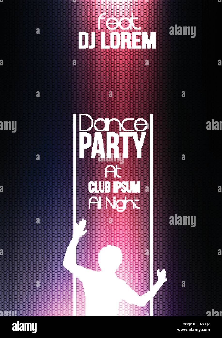 Retro Futurism Neon 80s Disco Poster Stock Vector Image & Art - Alamy