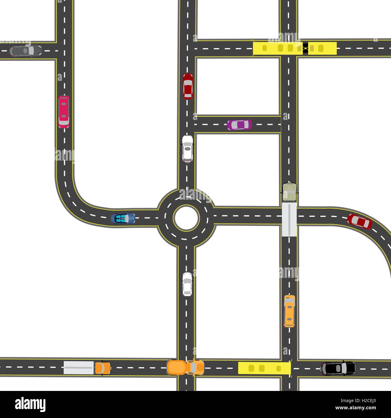 Direction of traffic circulation Stock Vector Images - Alamy