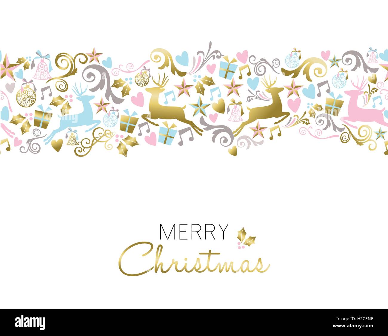 Blue christmas card gifts Stock Vector Images - Alamy