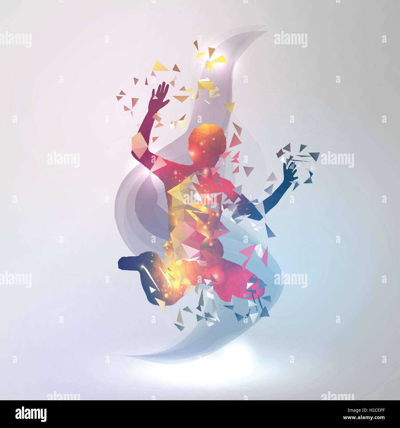Dance on Modern Abstract Background Stock Vector Image & Art - Alamy