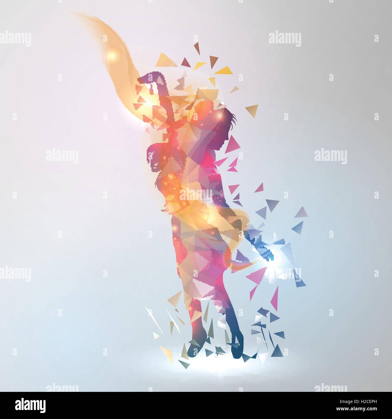 Dance on Modern Abstract Background Stock Vector Image & Art - Alamy