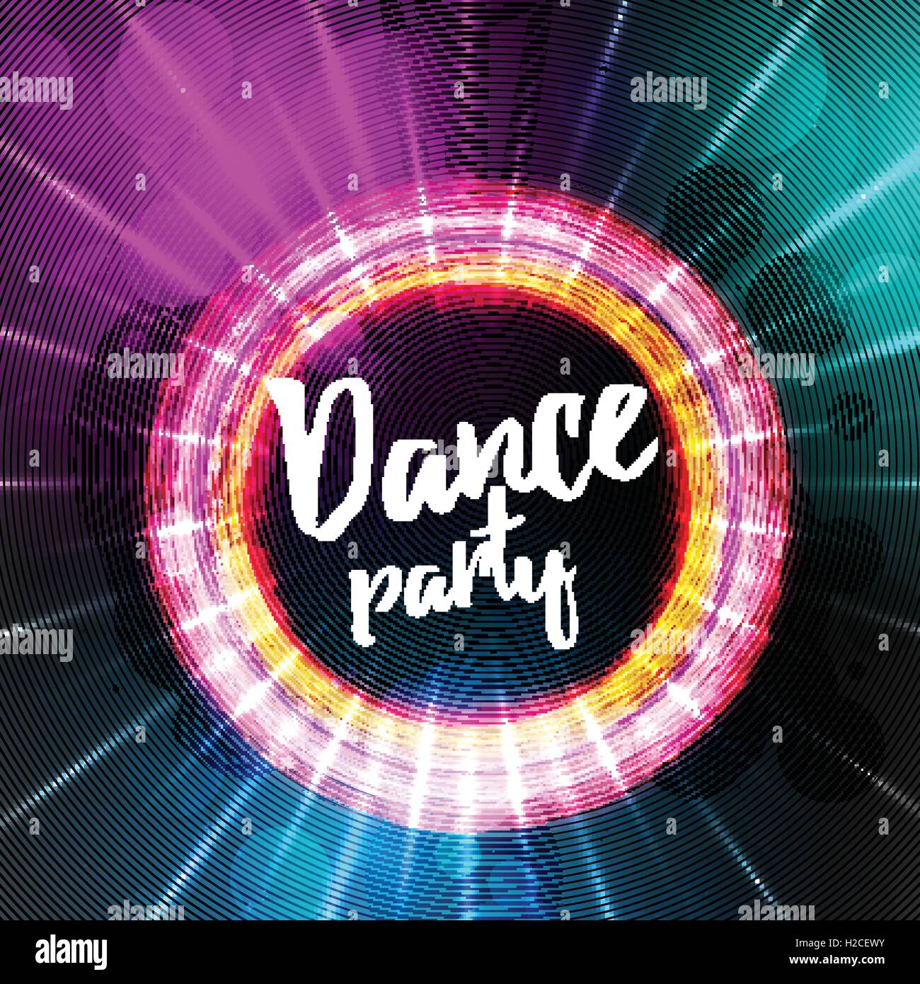 Dance Party Poster Background Template Stock Vector Image & Art - Alamy