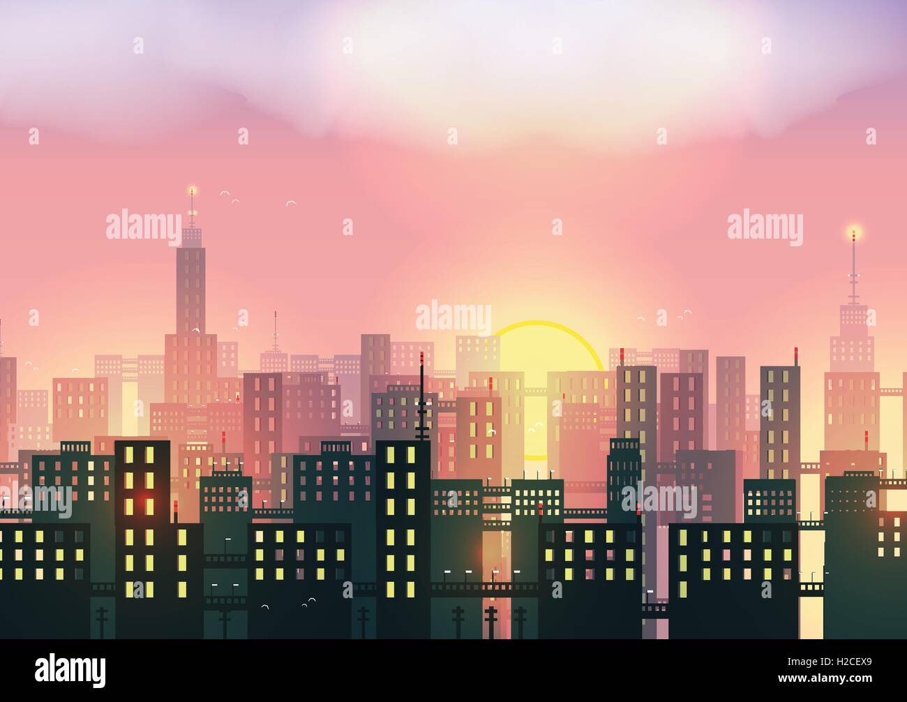 Rough city sketch hi-res stock photography and images - Alamy