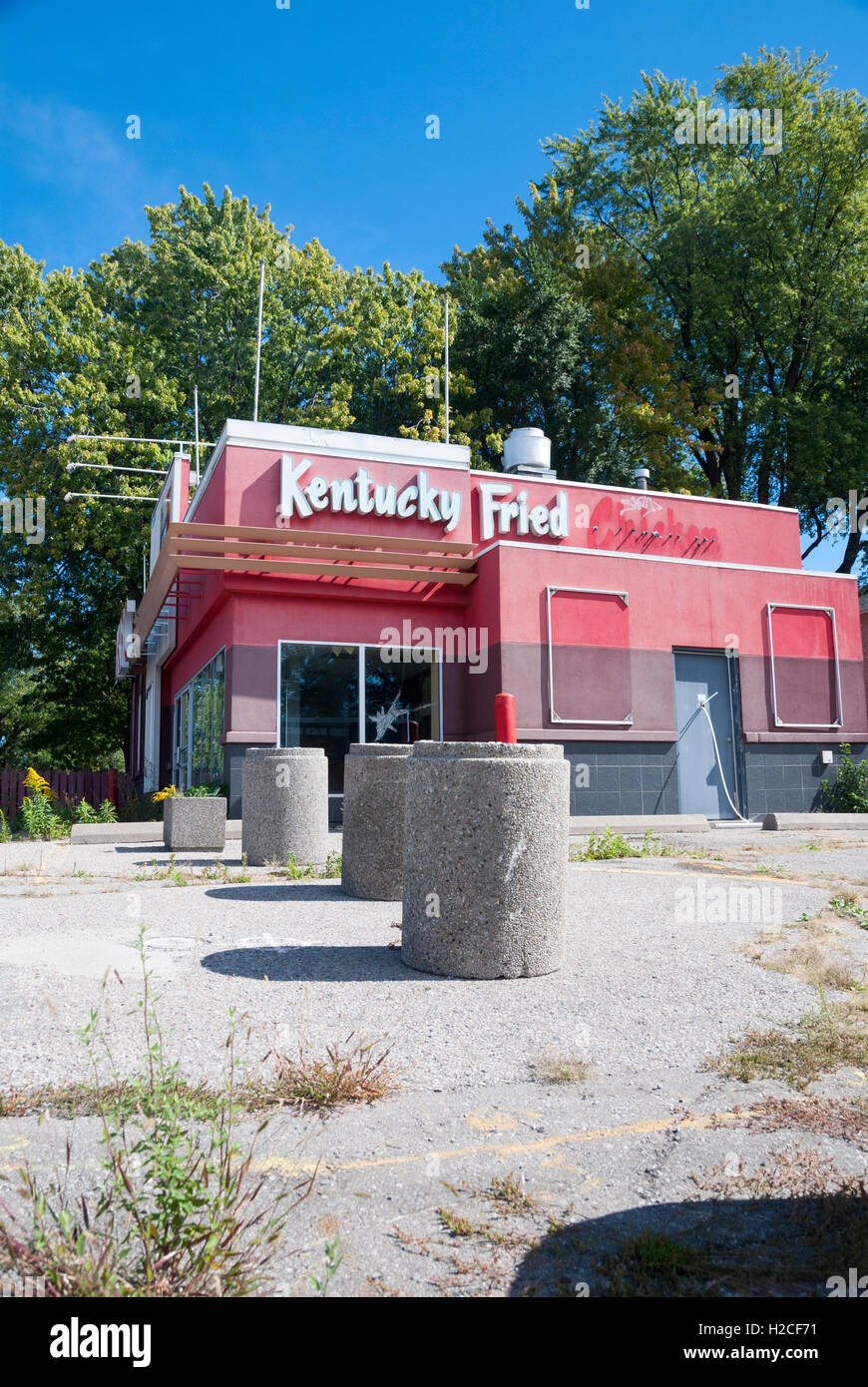 A closed KFC Kentucky Fried Chicken outlet in Toronto. The business is ...