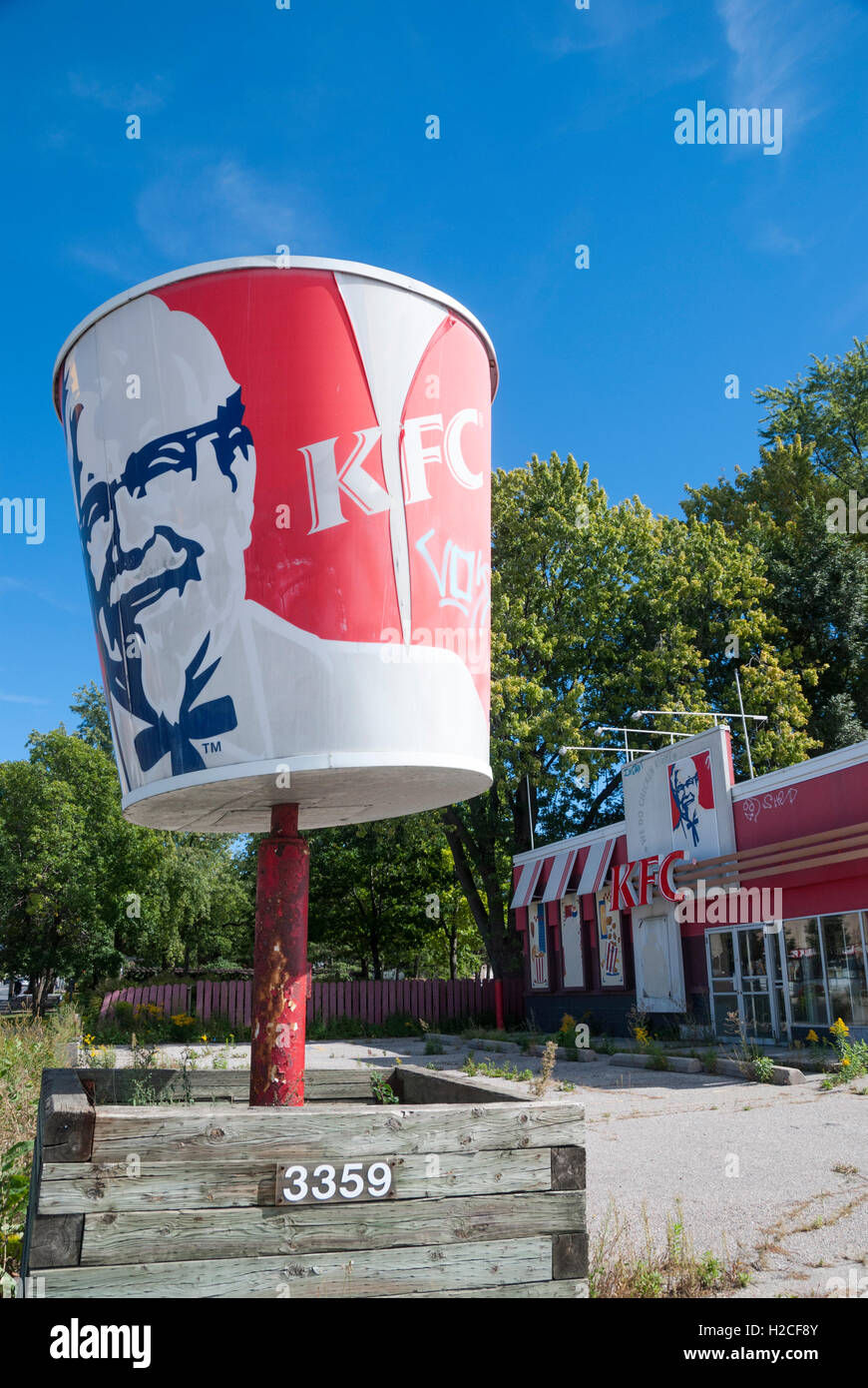 A closed KFC Kentucky Fried Chicken outlet in Toronto. The business is ...
