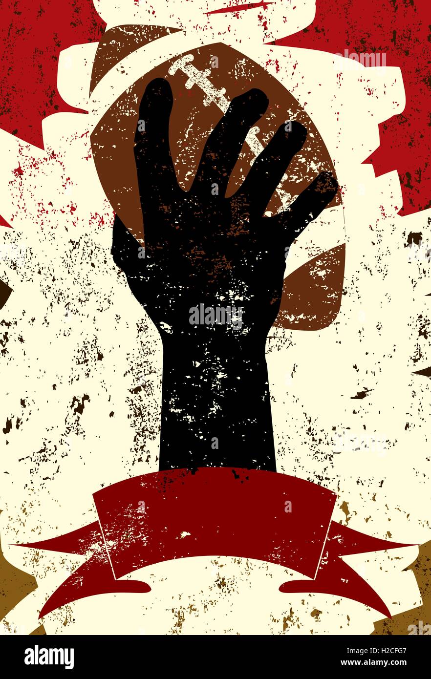 Arm raising a football Stock Vector Image & Art - Alamy