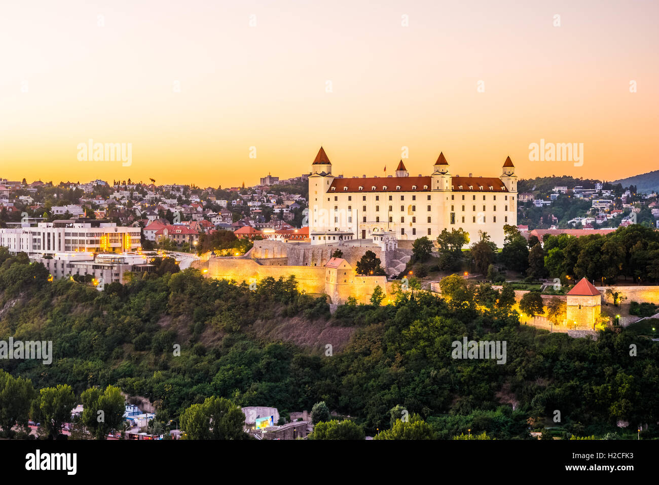 Bratislava castle in capital city of Slovak republic Stock Photo - Alamy
