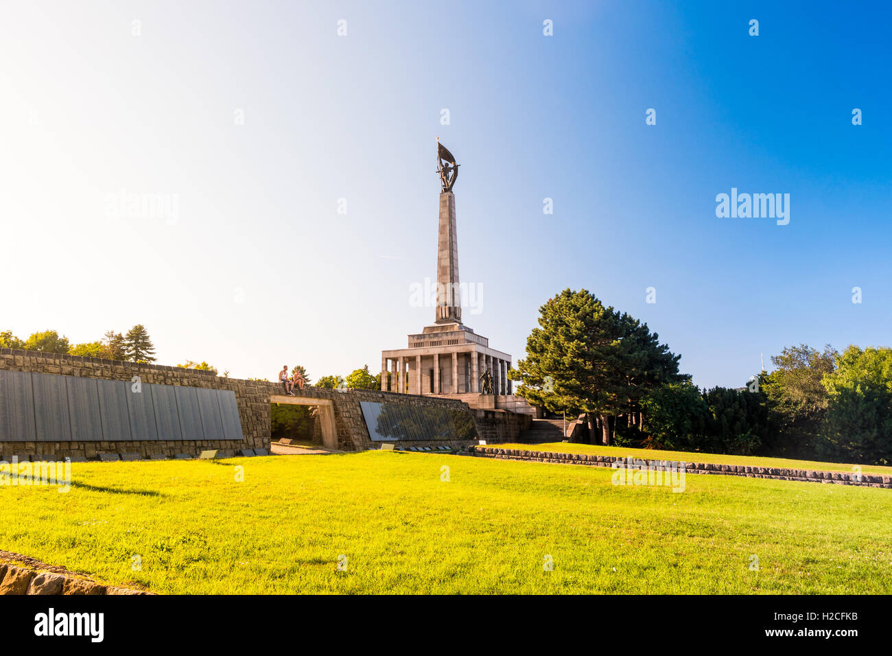 Slavin - memorial monument and cemetery for Soviet Army soldiers Stock ...