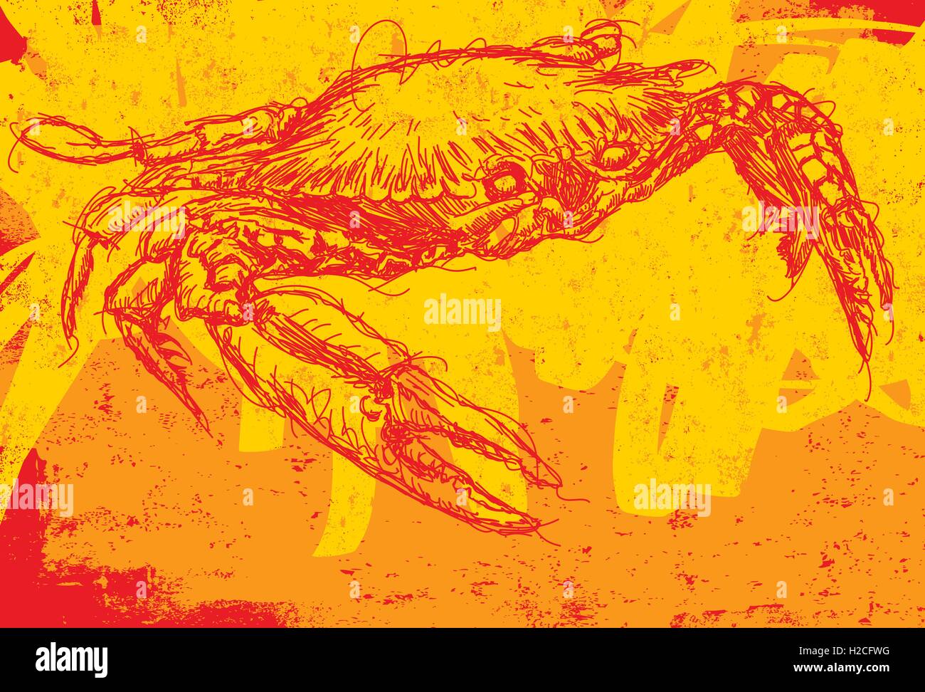 Crab A crab over an abstract background Stock Vector Image & Art - Alamy