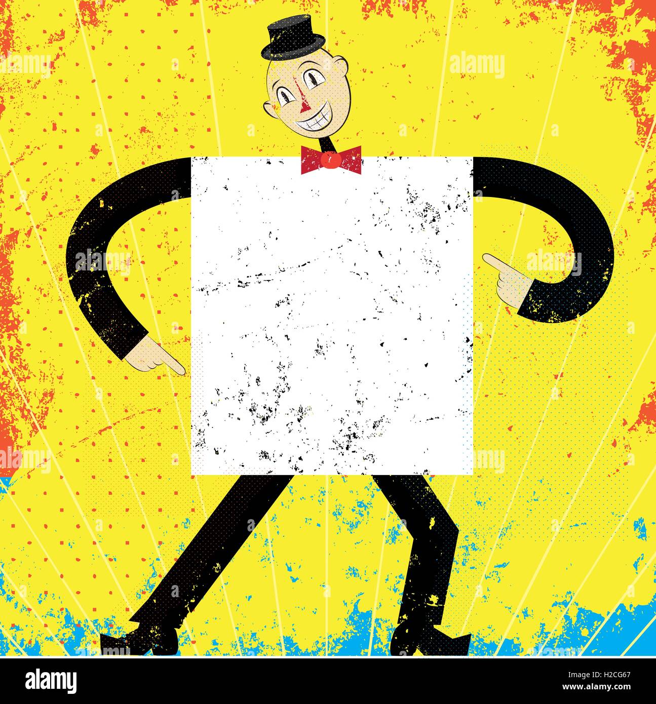 Billboard man walking Stock Vector Images - Alamy