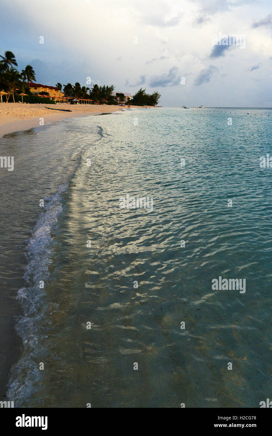 Beach and water on Grand Cayman Island Stock Photo - Alamy