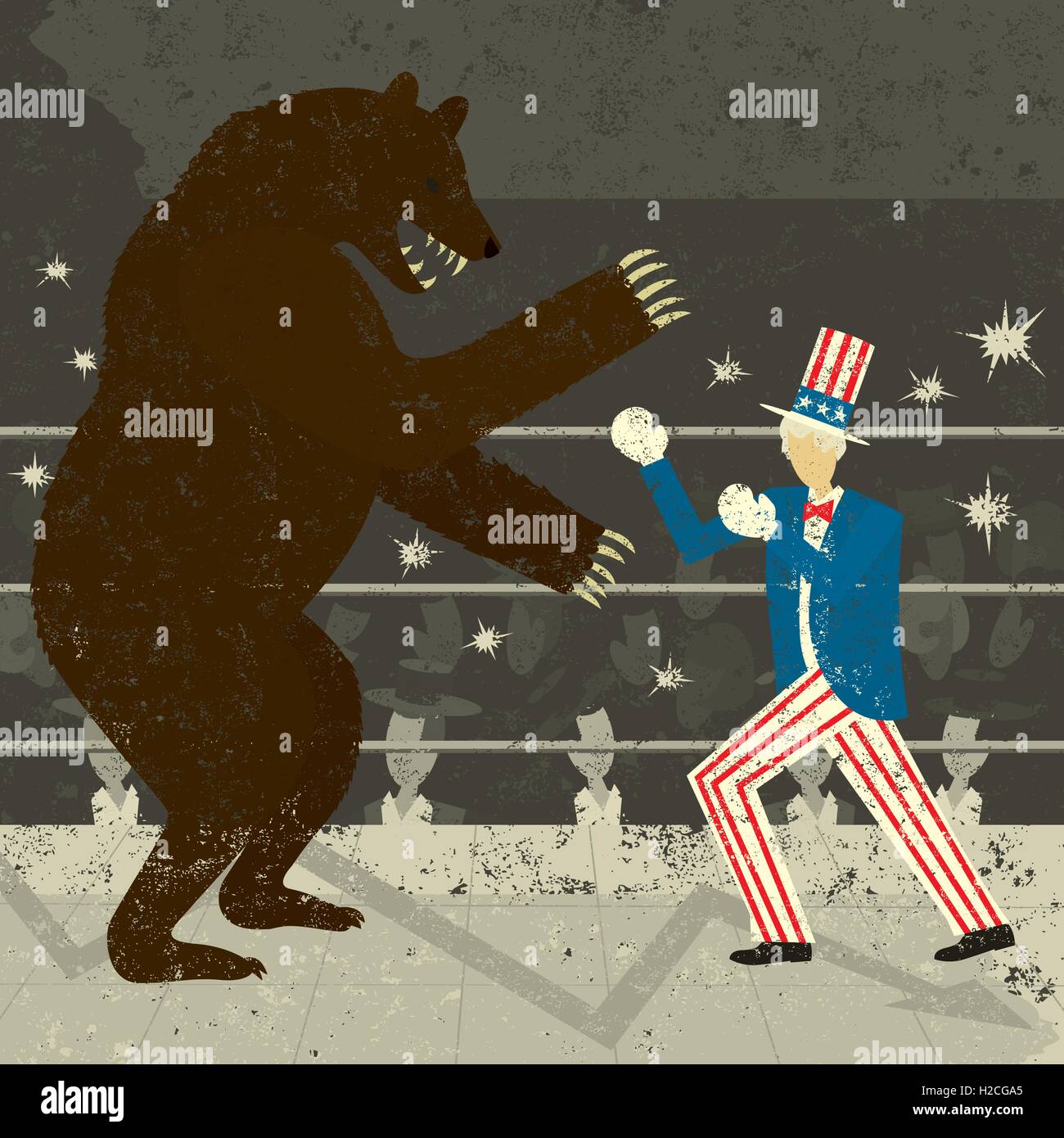 Bear market cartoon hi-res stock photography and images - Alamy