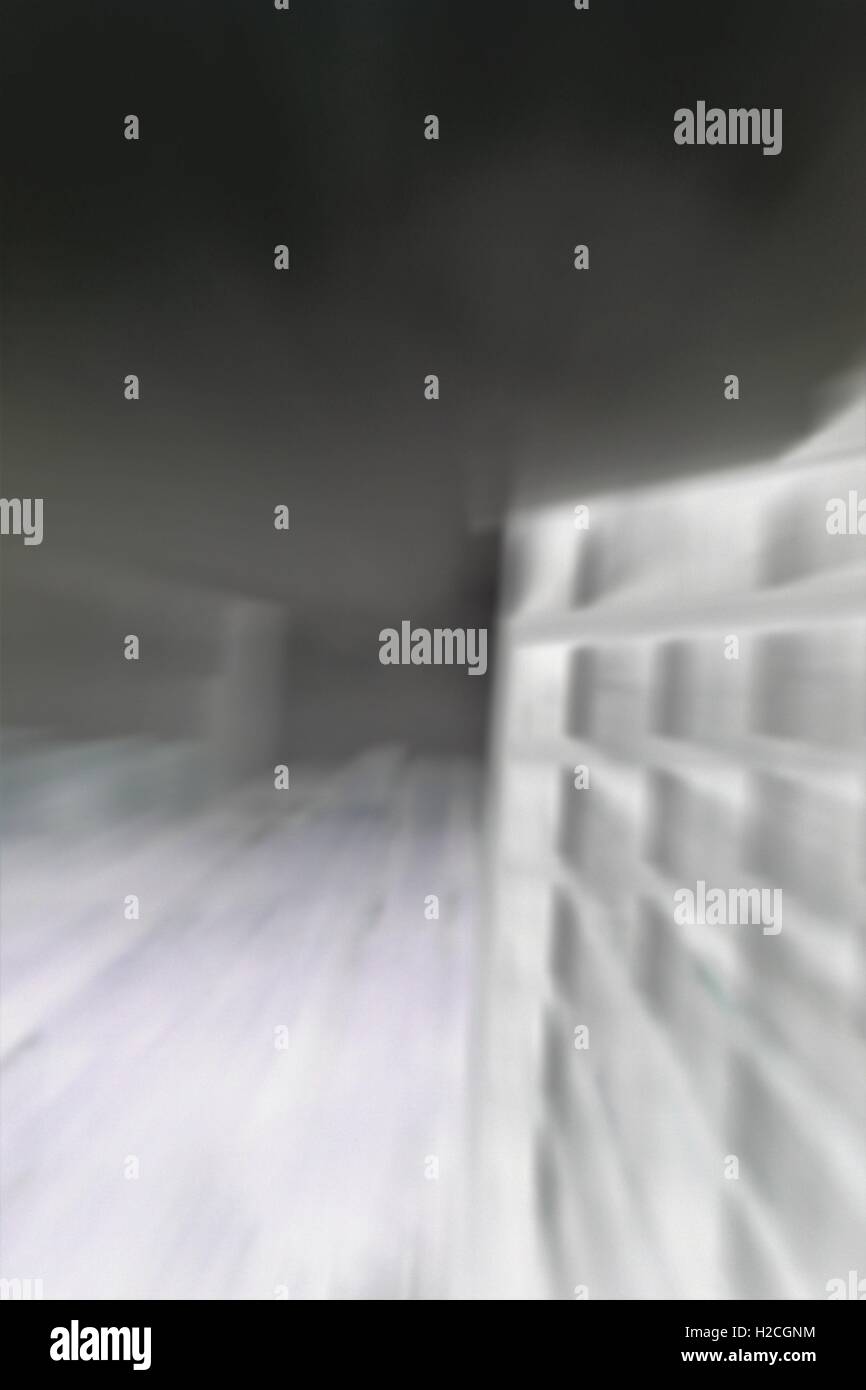 Negative apartment buildings motion blur Stock Photo - Alamy