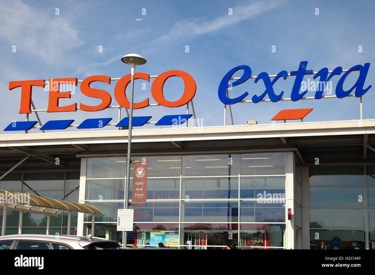 Tesco Extra Supermarket, Colney Hatch branch, north London England - 24 ...