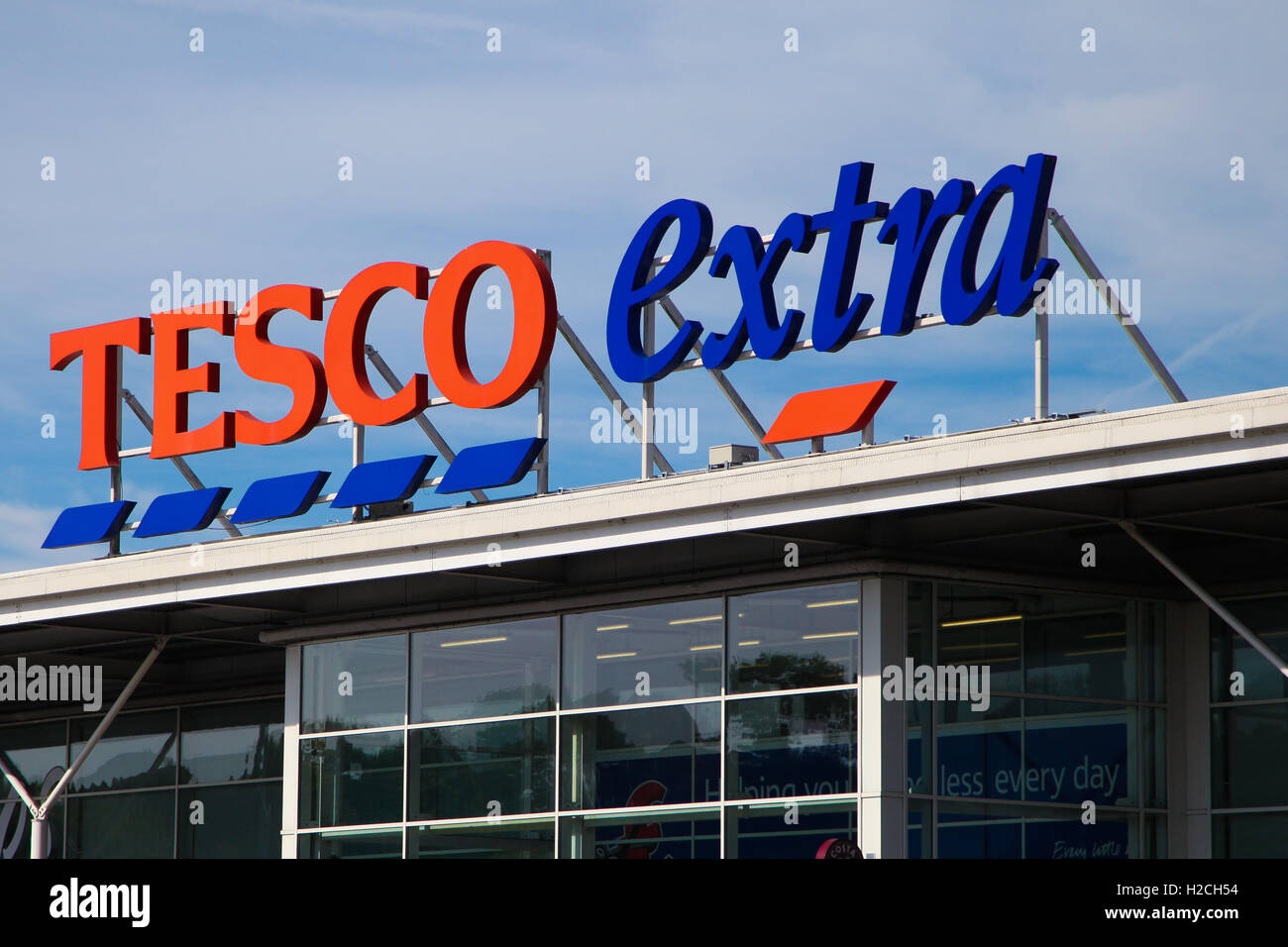 Tesco Extra Supermarket, Colney Hatch branch, north London England - 24 ...