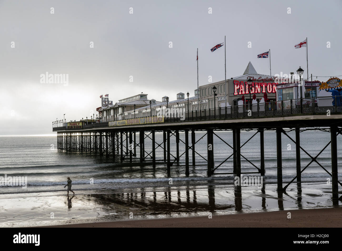 Paignton Pier is a pleasure pier in the large English seaside resort of ...