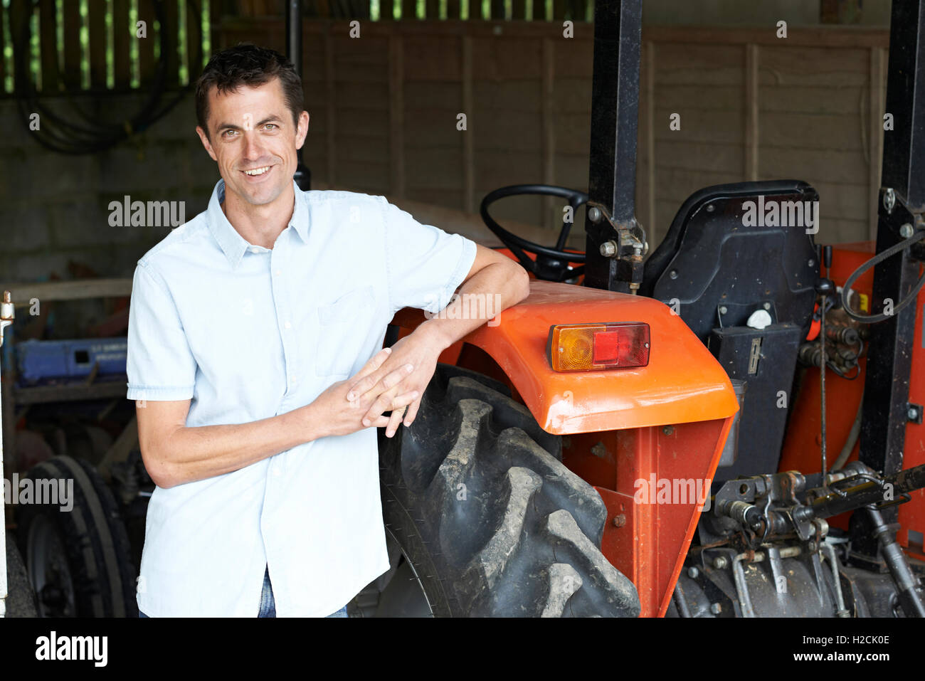 Farmer portrait tractor hi-res stock photography and images - Alamy