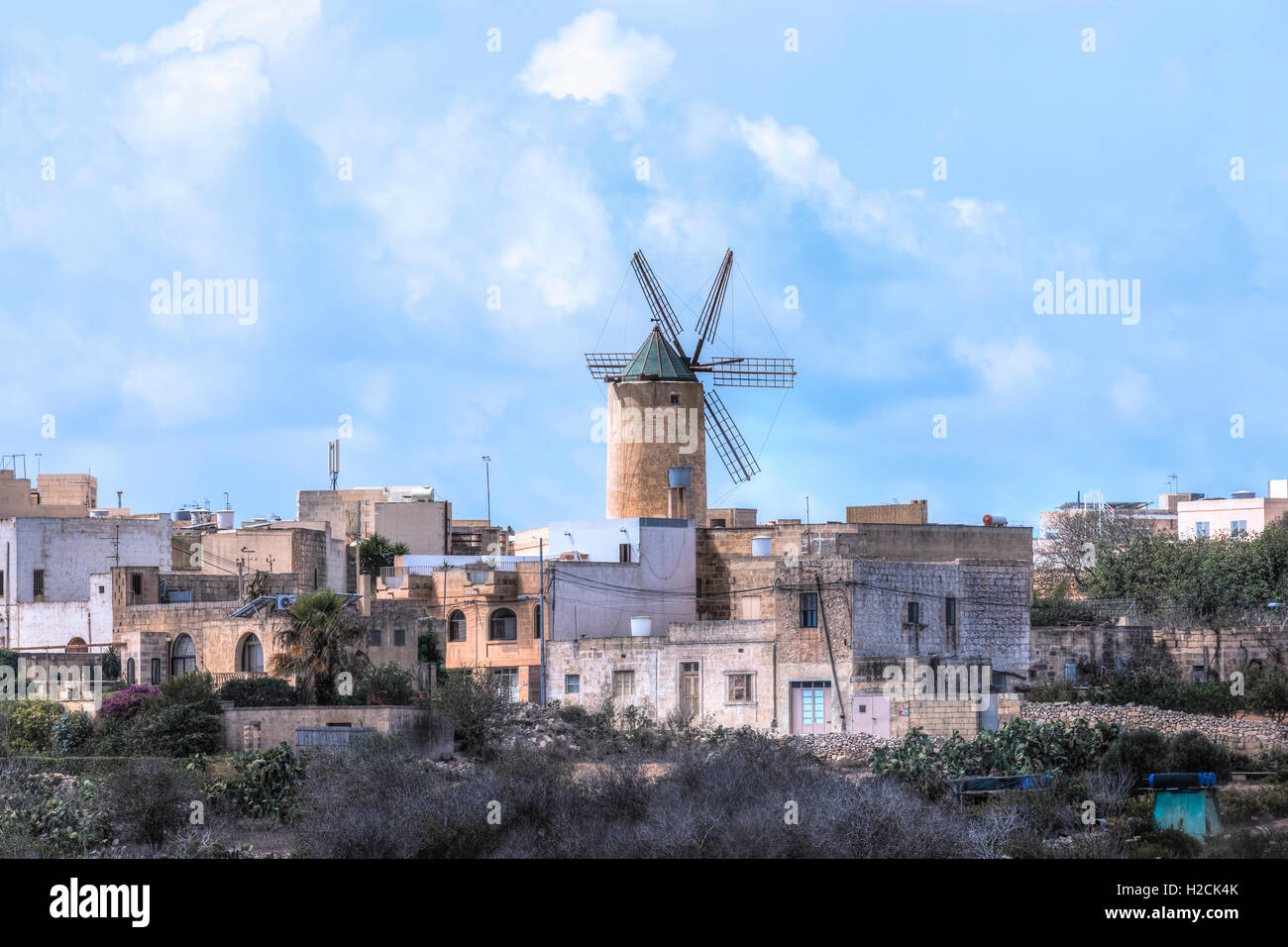 Qala Windmill, Gozo, Malta Stock Photo - Alamy