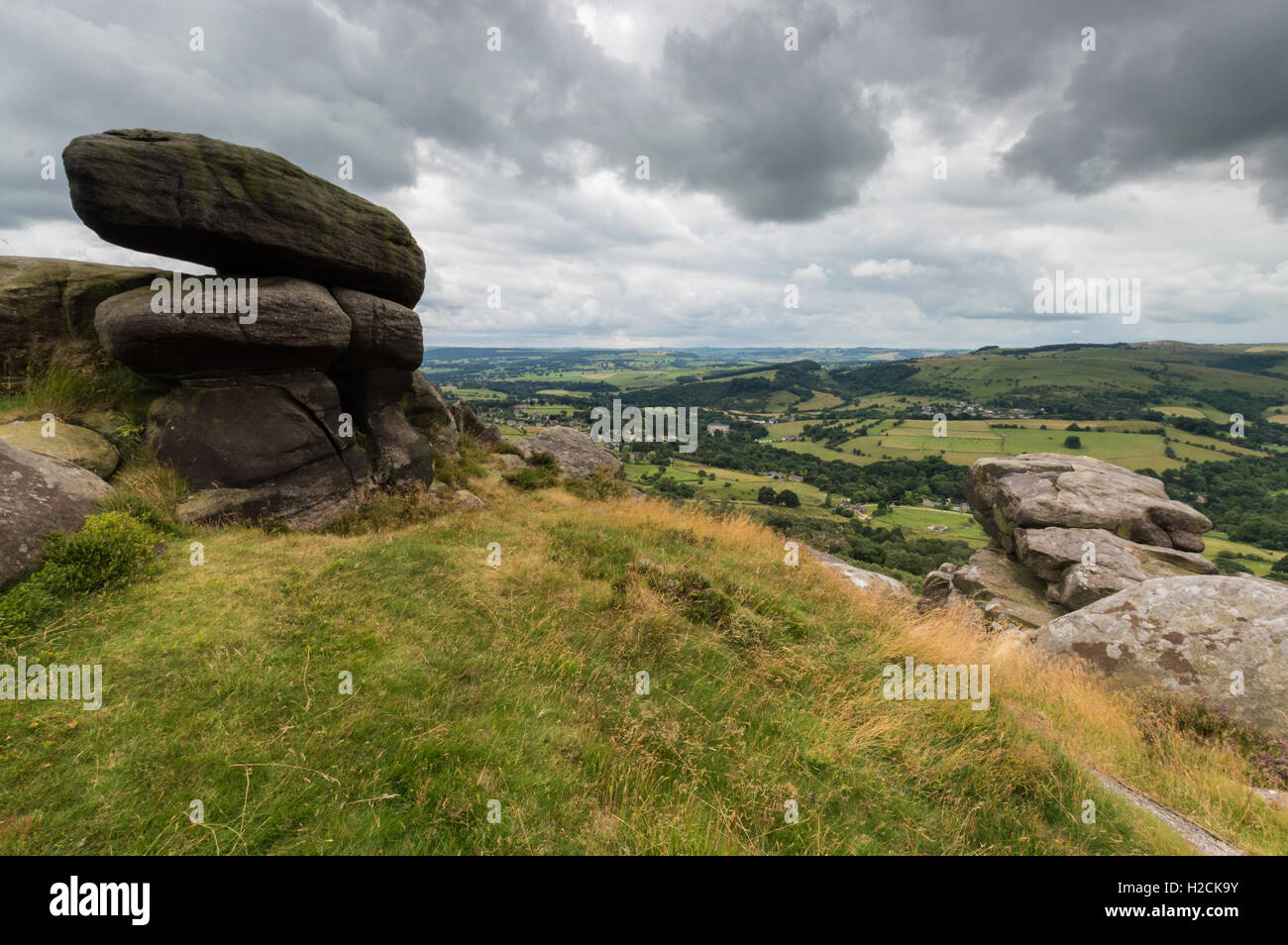 Bolders at Froggatt Edge Stock Photo - Alamy