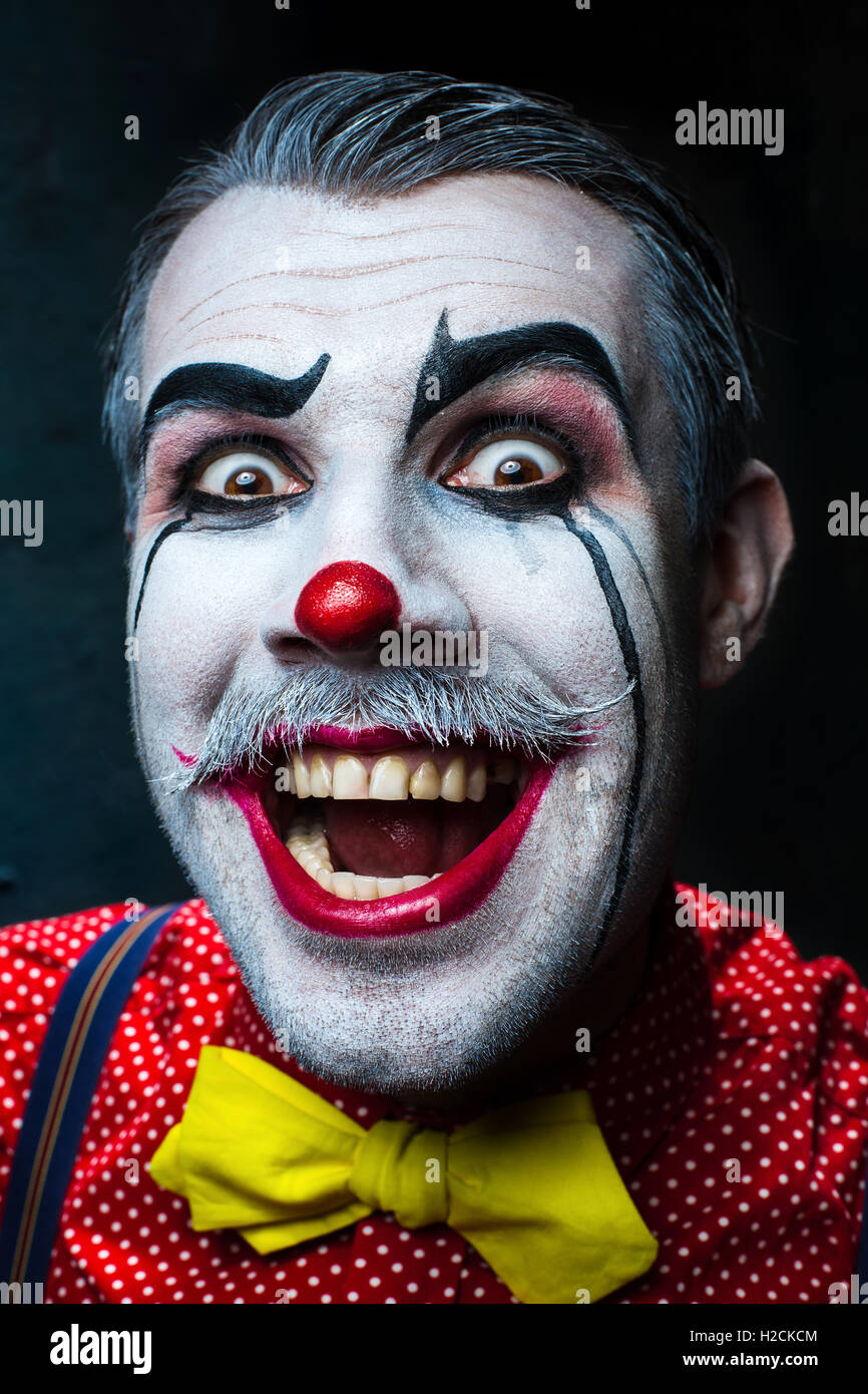 Crazy clown smiling hi-res stock photography and images - Alamy