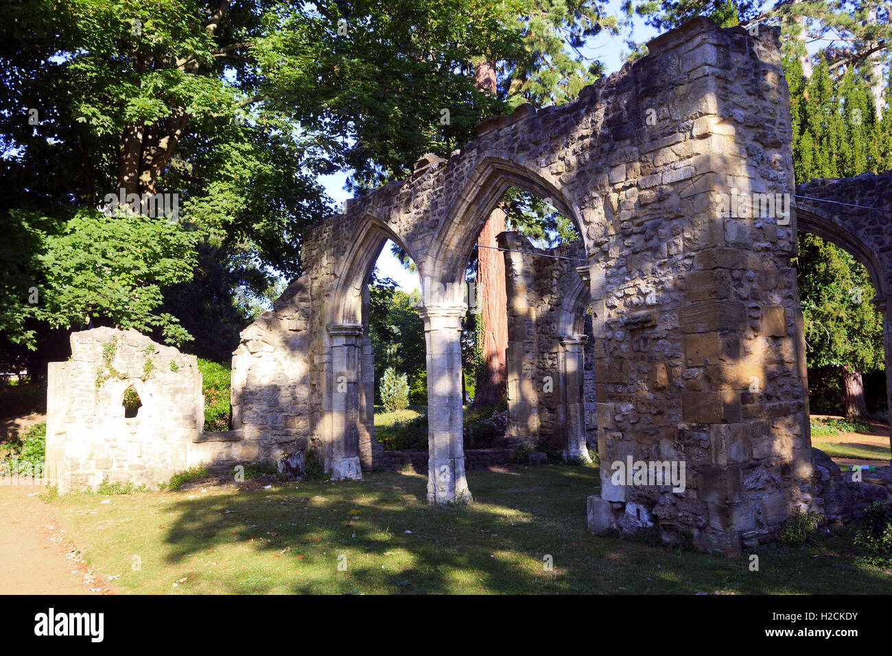Abingdon Abbey Ruins Stock Photo - Alamy