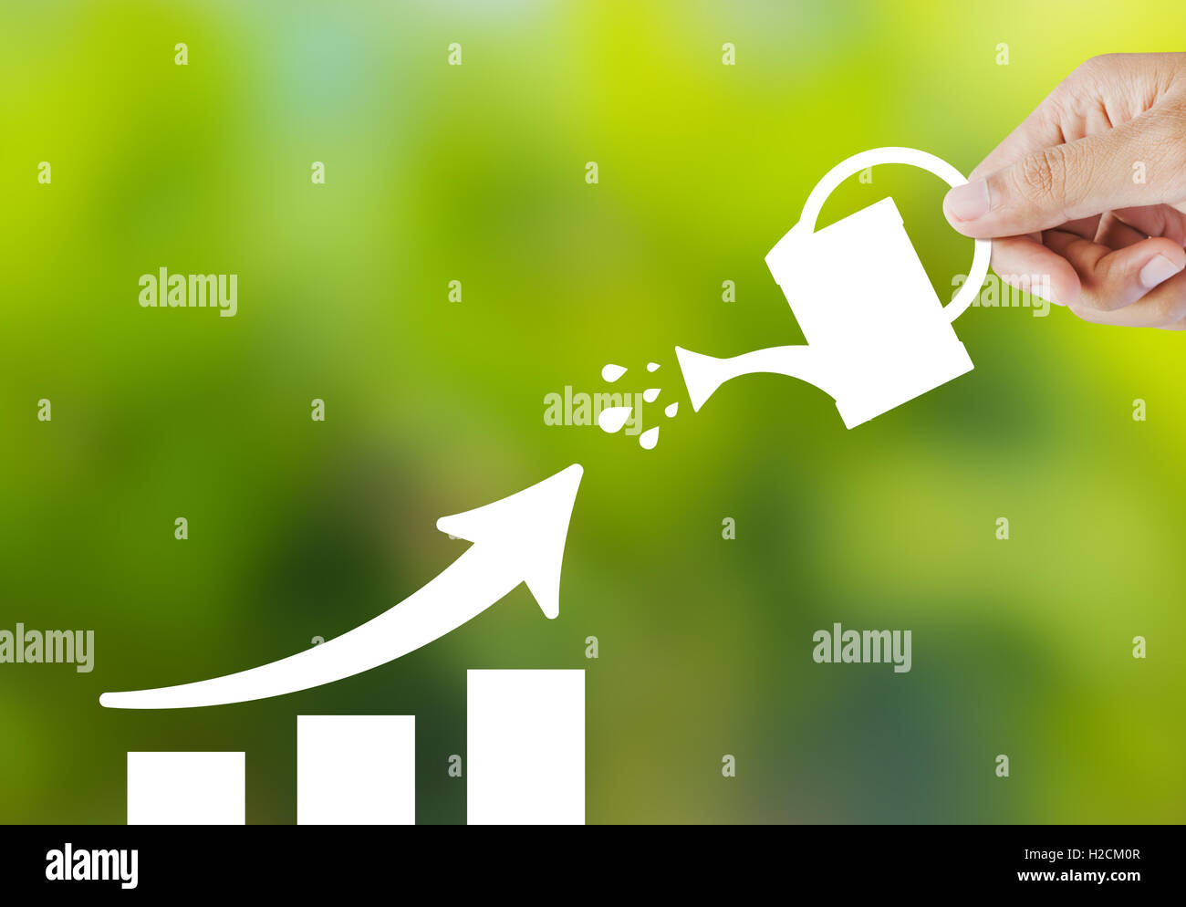 business rising graph, successful Stock Photo - Alamy
