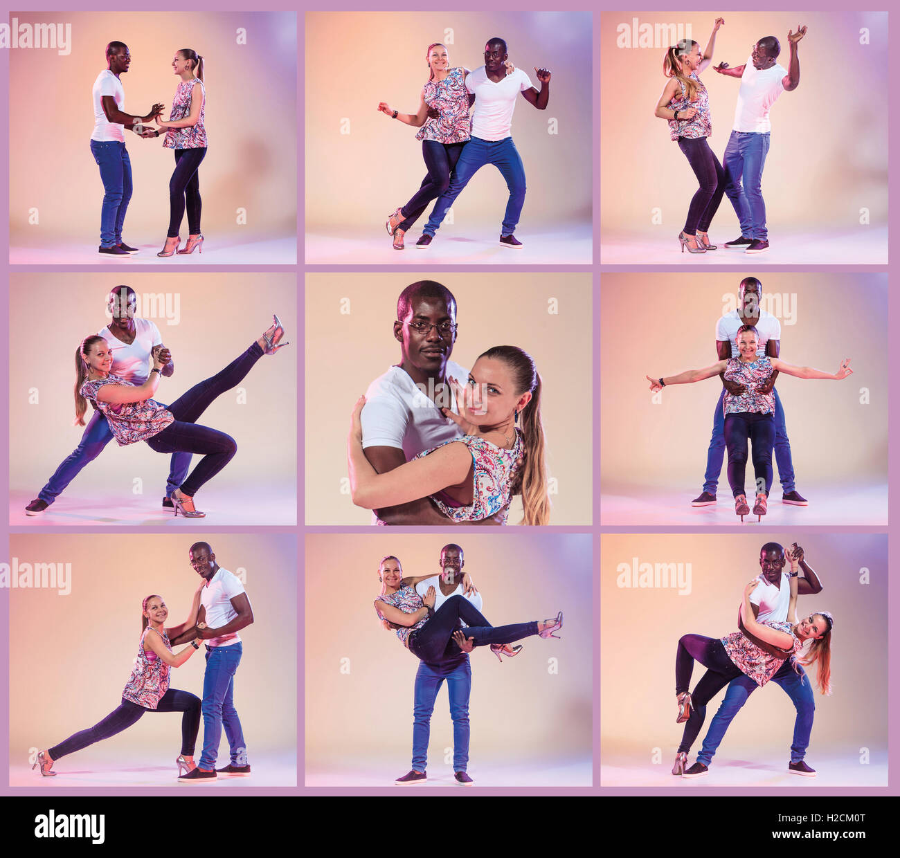 Caribbean dance couple hi-res stock photography and images - Alamy