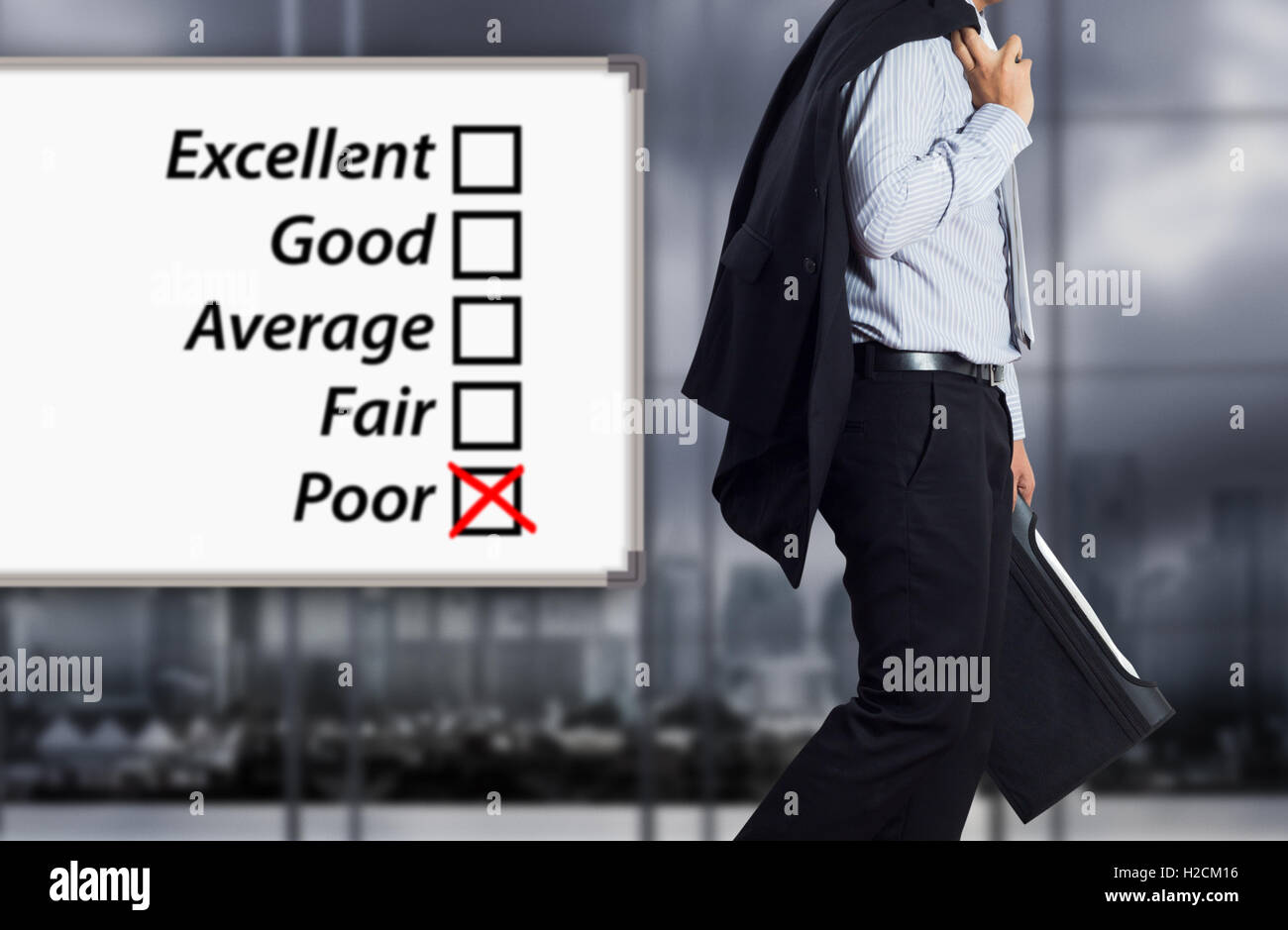 Business failure. Concept of failure with businessman Stock Photo - Alamy
