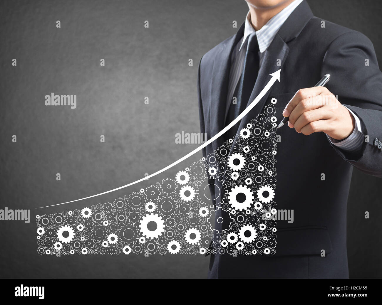 business rising graph, successful Stock Photo - Alamy