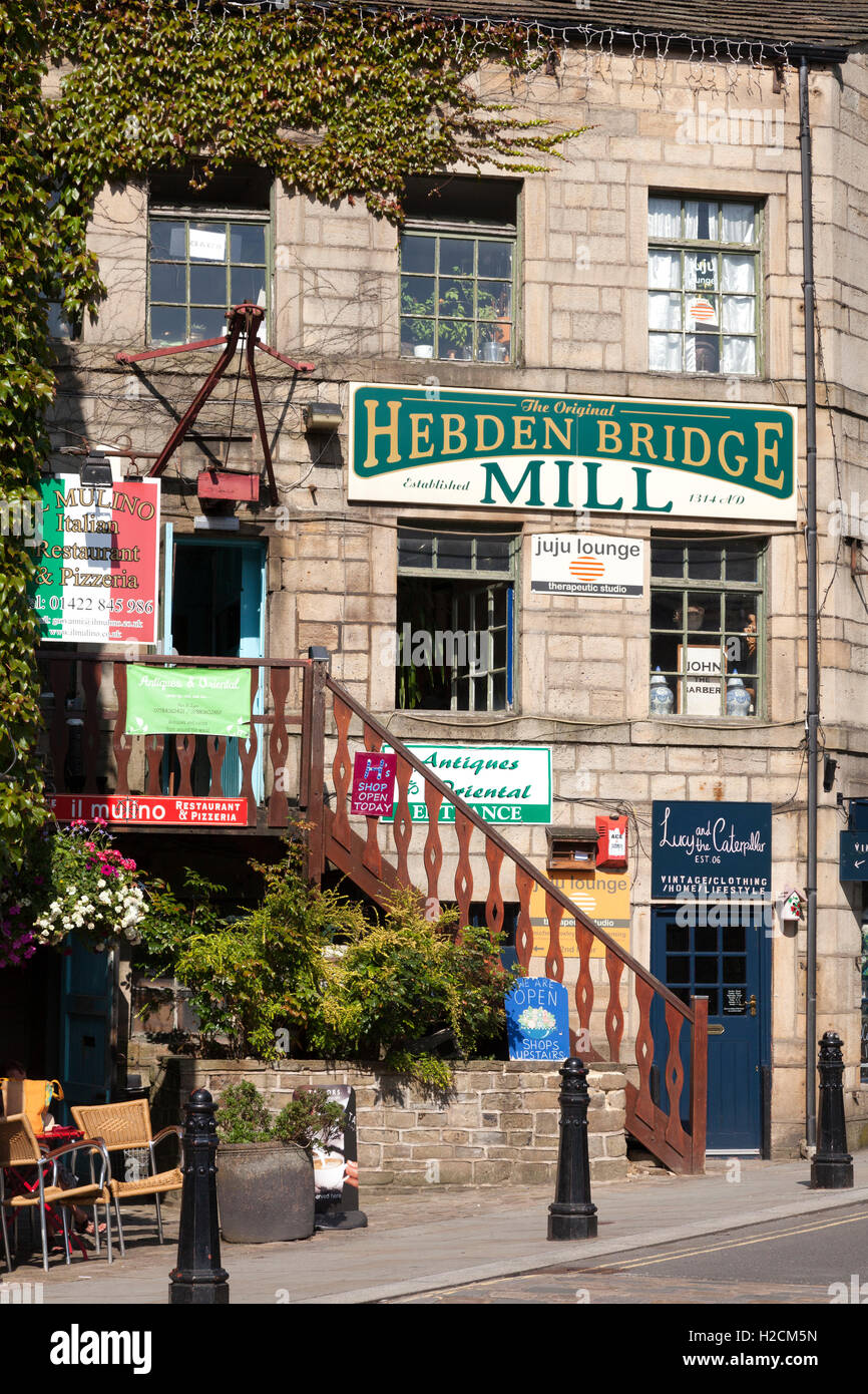 Hebden bridge town centre hi-res stock photography and images - Alamy