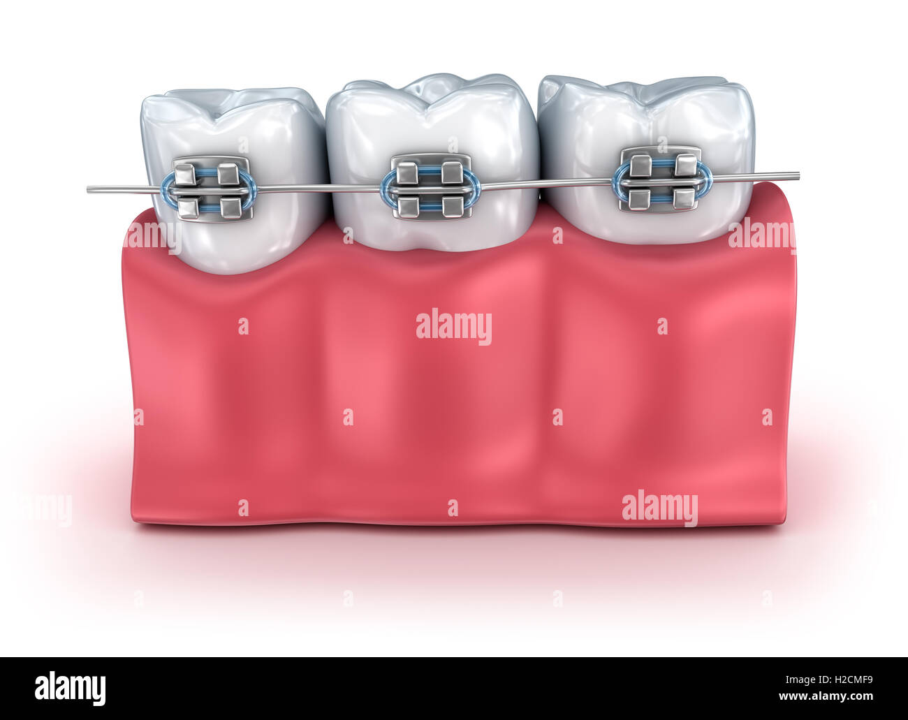 Curved teeth Cut Out Stock Images & Pictures - Alamy