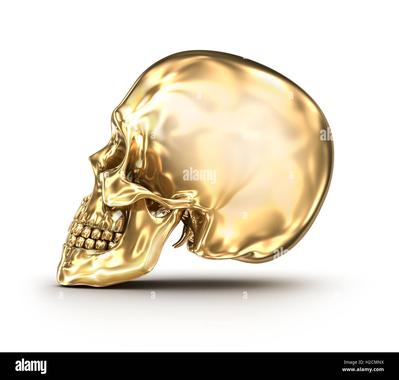 Gold skull hi-res stock photography and images - Alamy