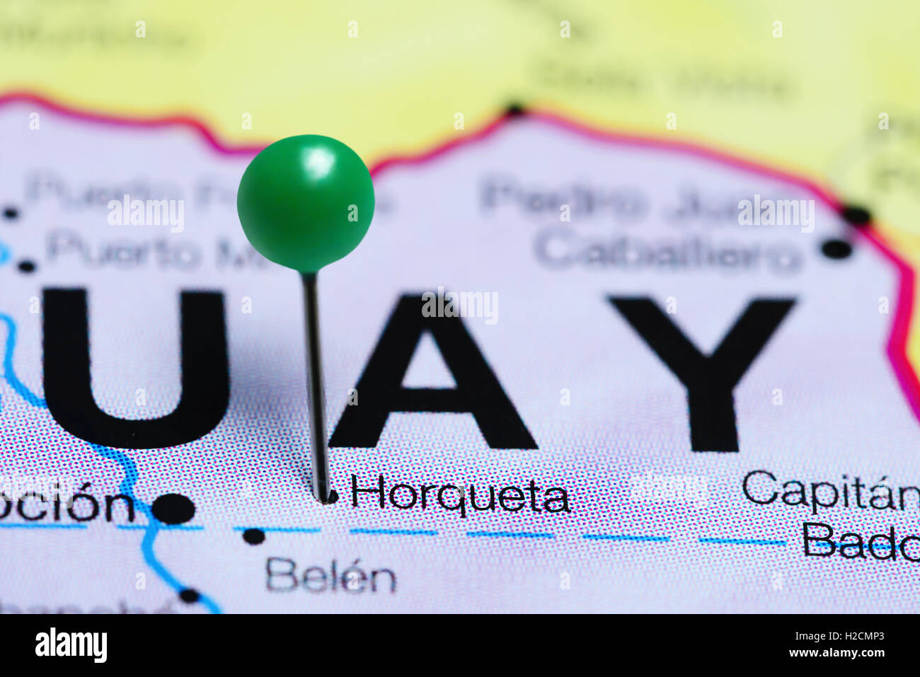 Paraguay map hi-res stock photography and images - Alamy