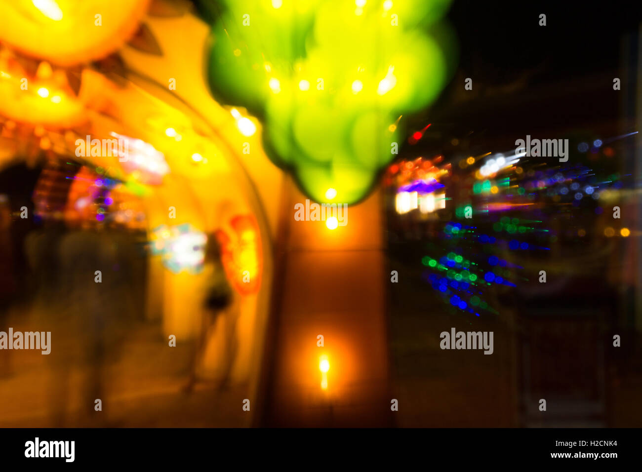 Abstract light in the night background Stock Photo - Alamy