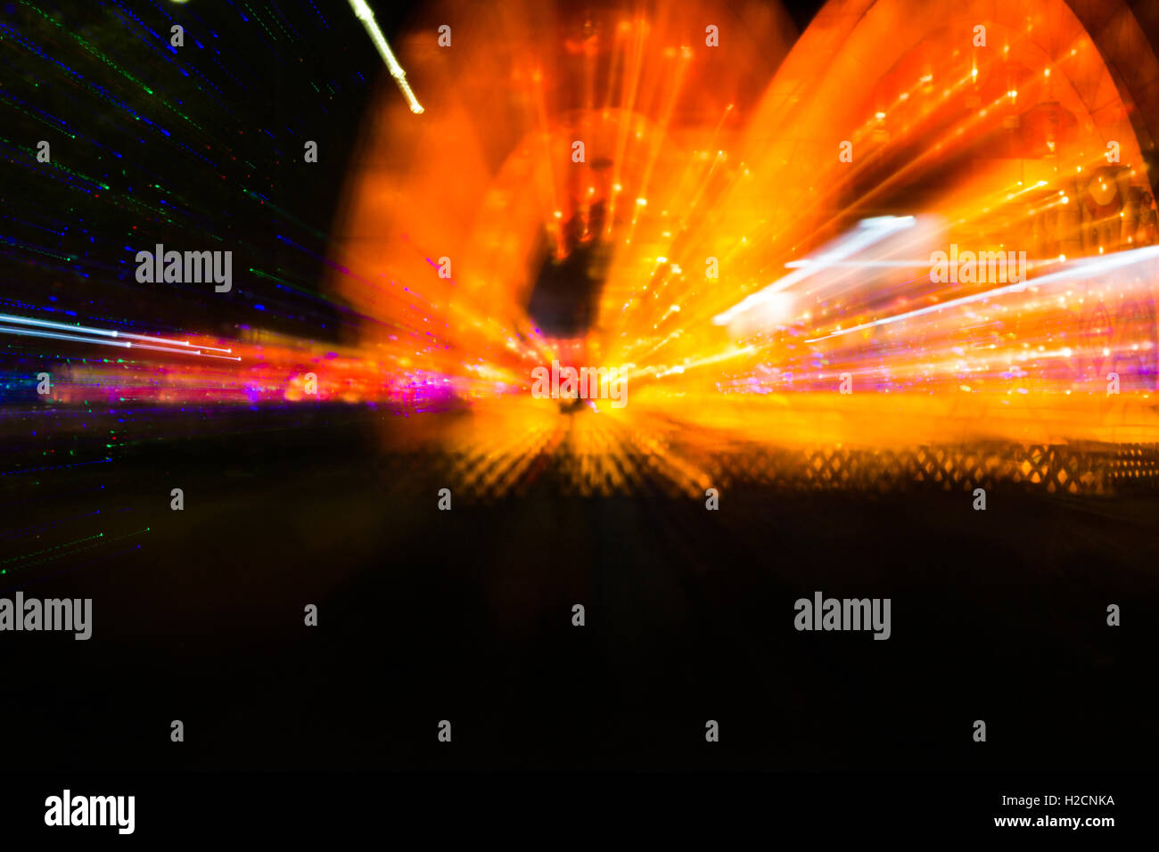 Abstract light in the night background Stock Photo - Alamy