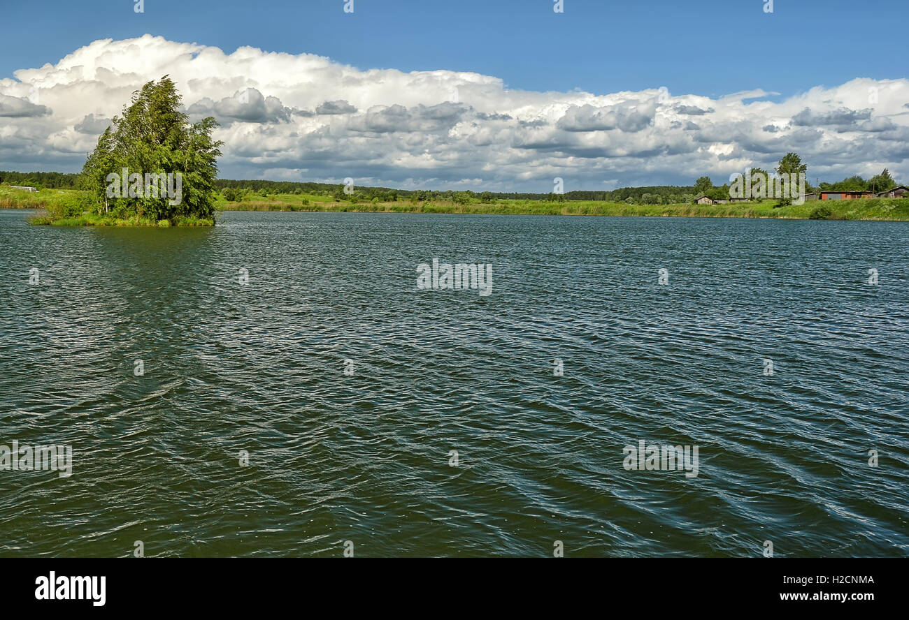 Windy summer day on the waterfront Stock Photo - Alamy