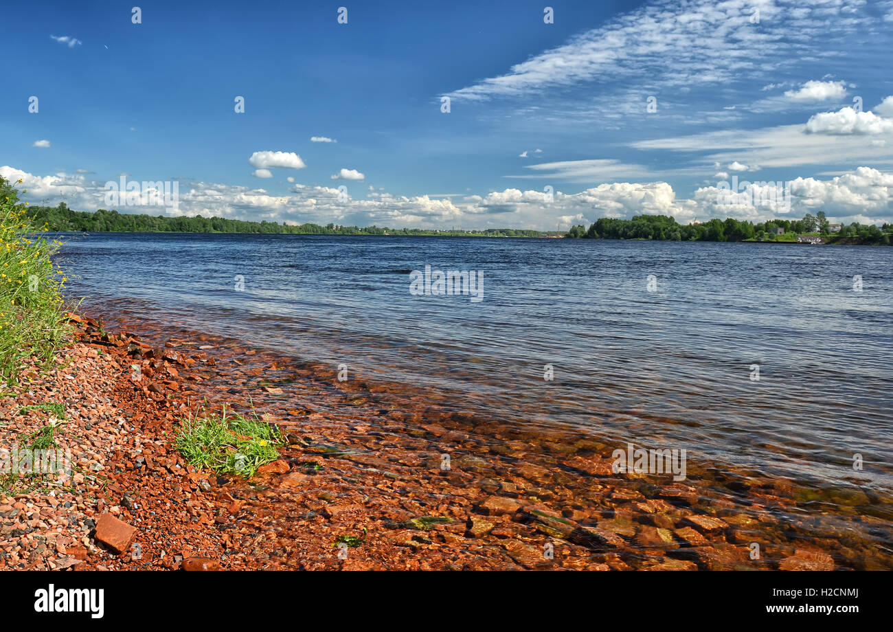 Windy summer day on the waterfront Stock Photo - Alamy