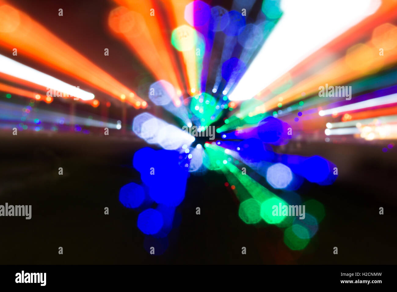 Abstract light in the night background Stock Photo - Alamy