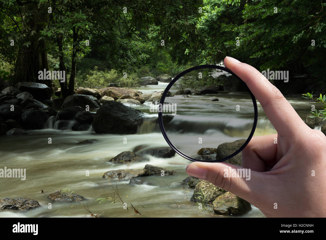Hand holding clear camera filter hi-res stock photography and images ...