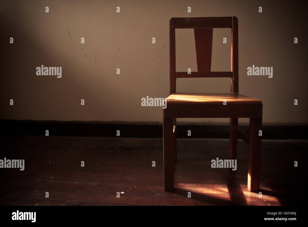 Old wooden chair hi-res stock photography and images - Alamy