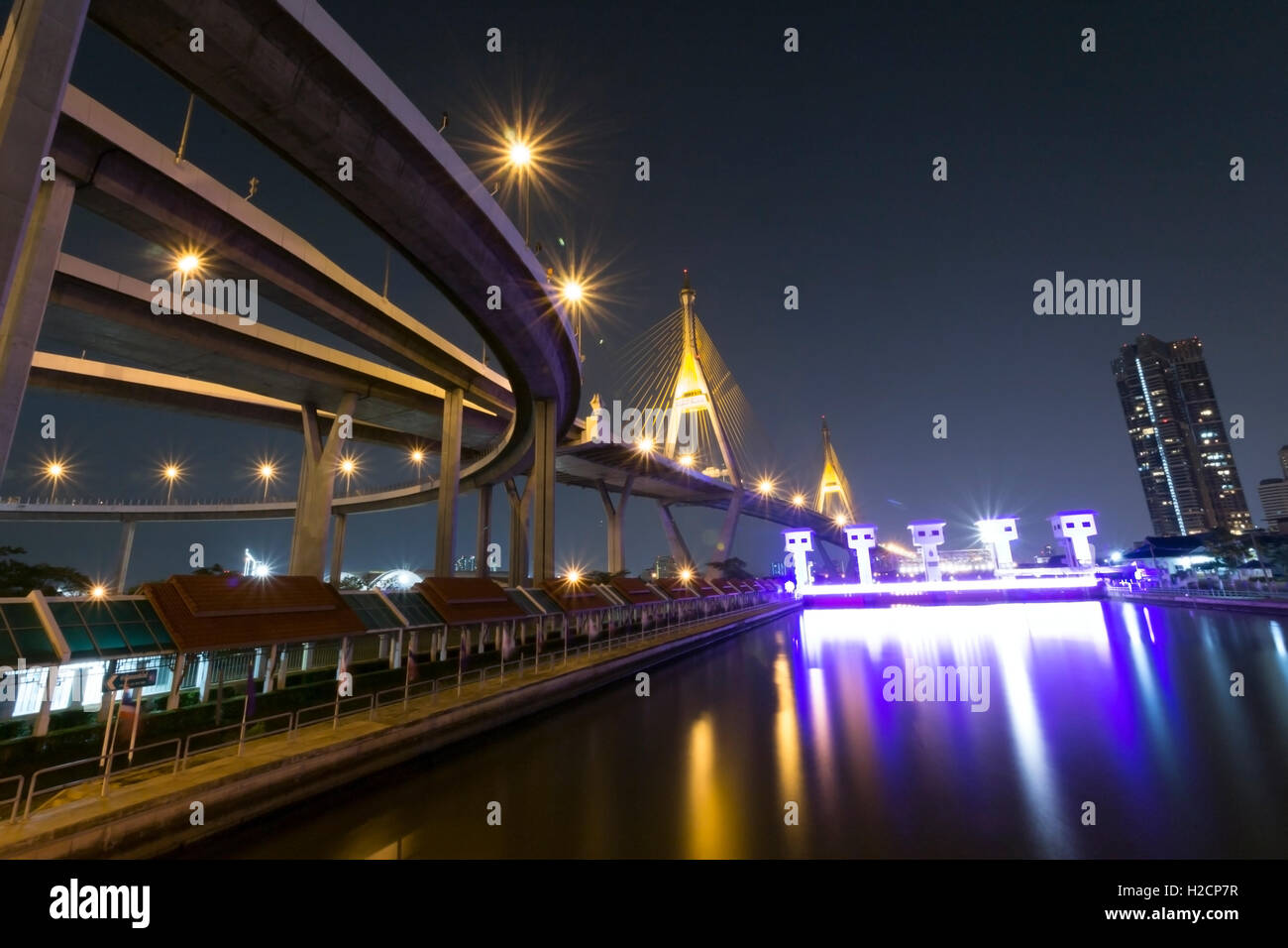 Industry Ring Bridge across the river Stock Photo - Alamy